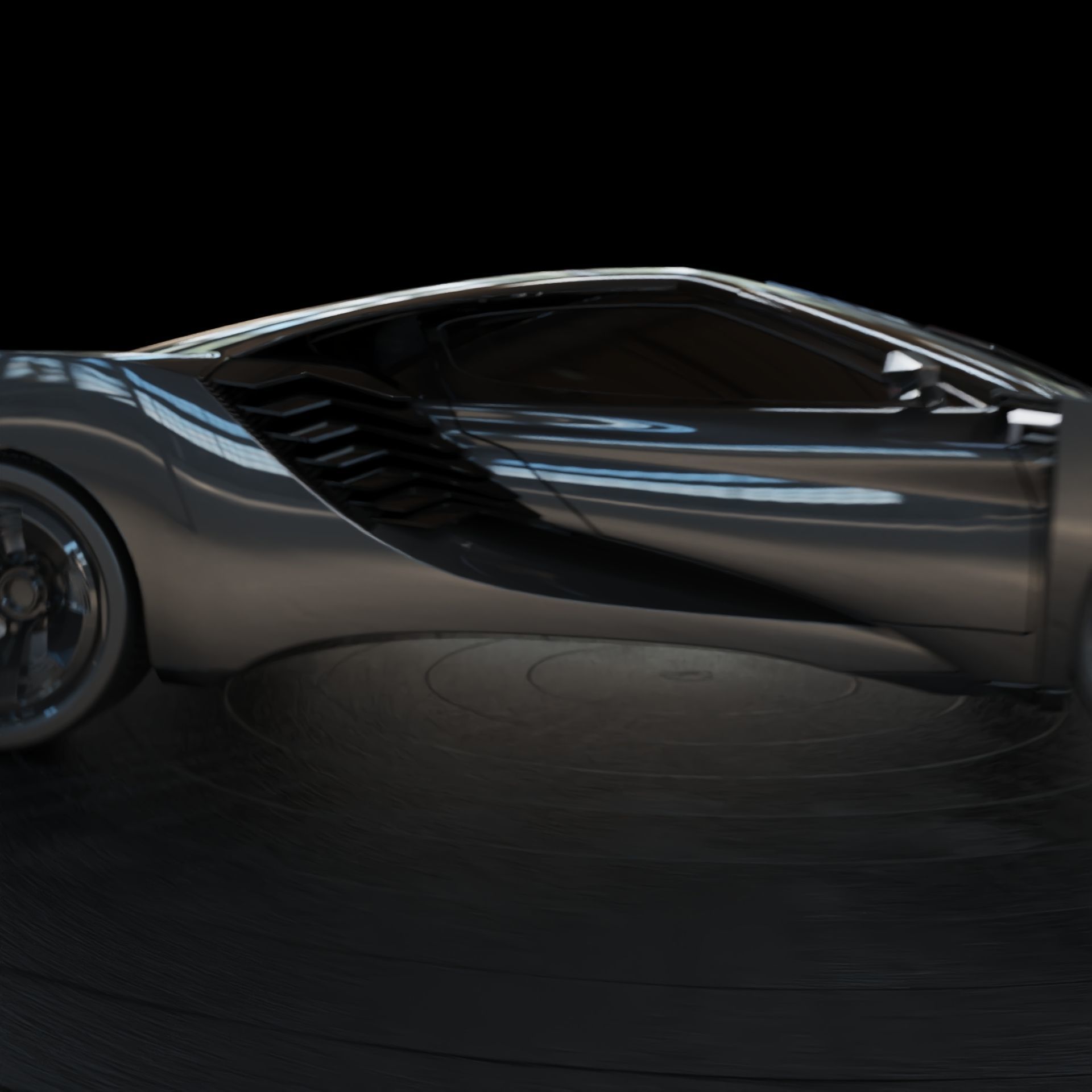 Vision R futuristic sports car 3D model | CGTrader