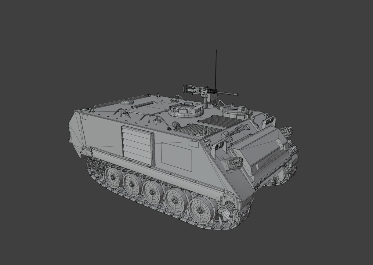 3D model M113A3 APC - Armoured Personnel Carrier VR / AR / low-poly | CGTrader