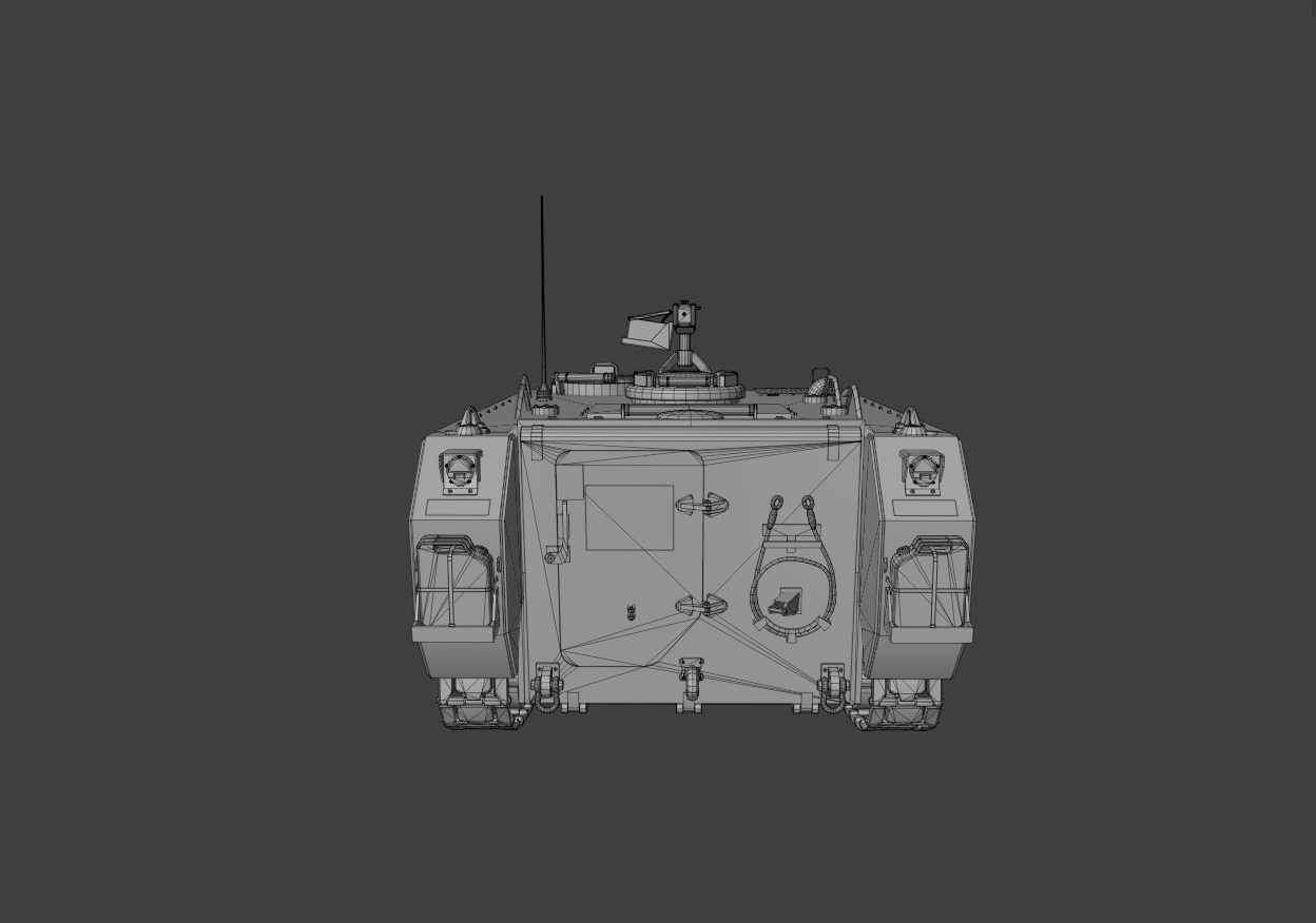 3D model M113A3 APC - Armoured Personnel Carrier VR / AR / low-poly ...