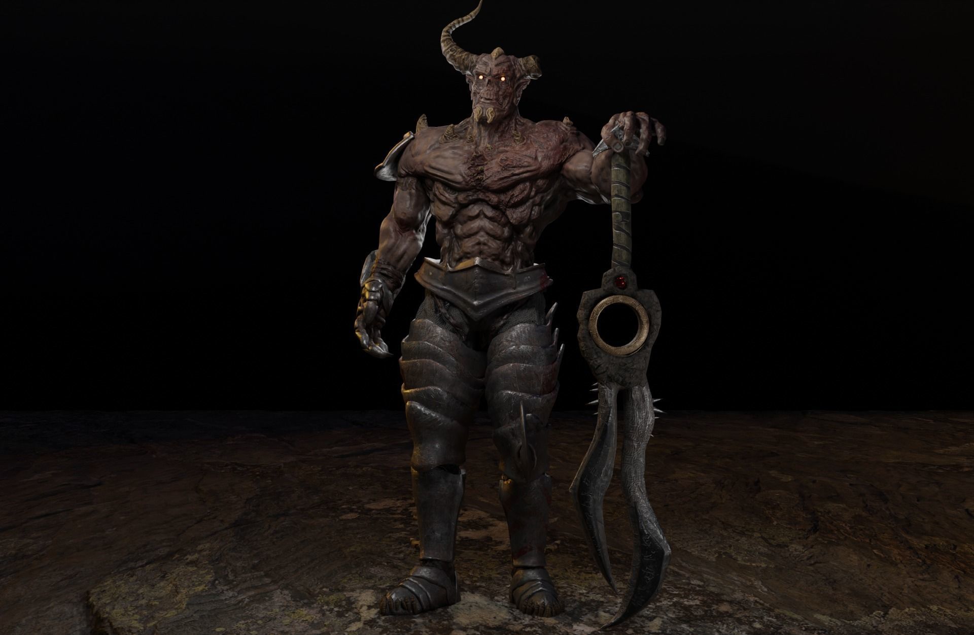 3D model Demon VR / AR / low-poly | CGTrader