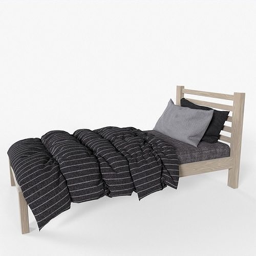 Single bed 3D model | CGTrader