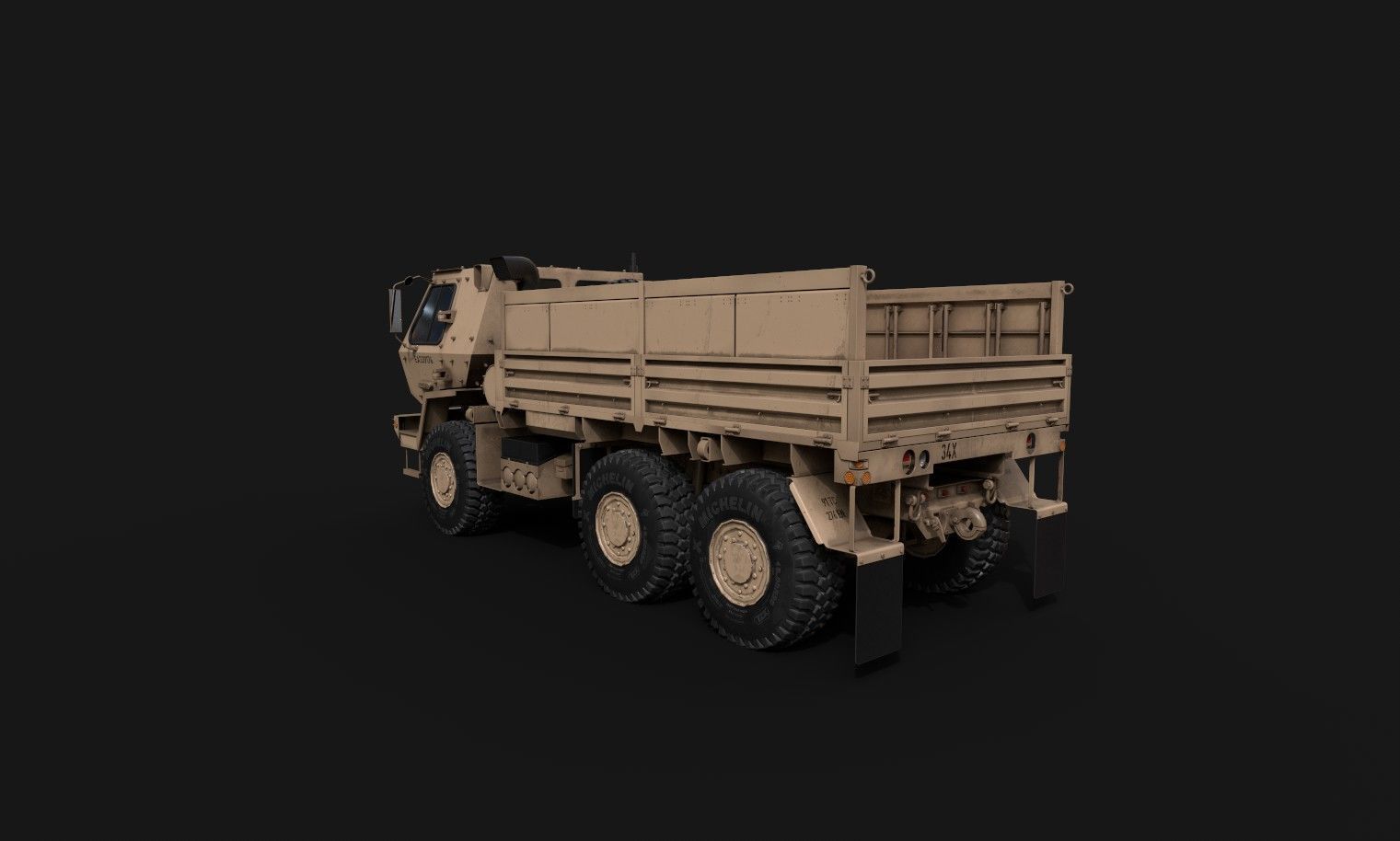 3D model M1083 FMTV 6x6 Medium Tactical Vehicle VR / AR / low-poly ...