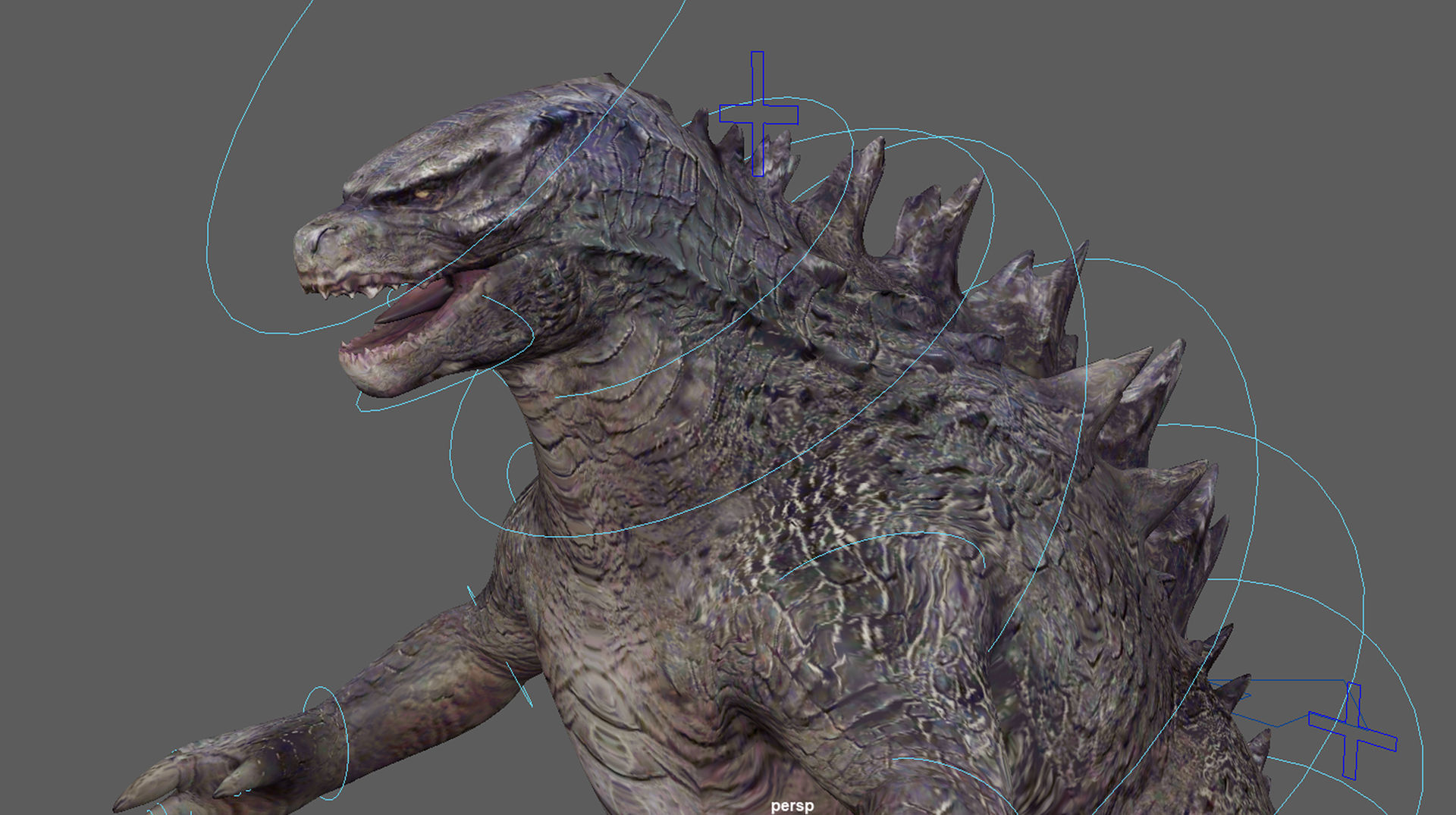 Godzilla Rigged 3D model rigged | CGTrader