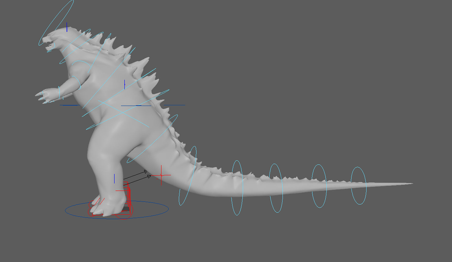 Godzilla Rigged 3D model rigged | CGTrader
