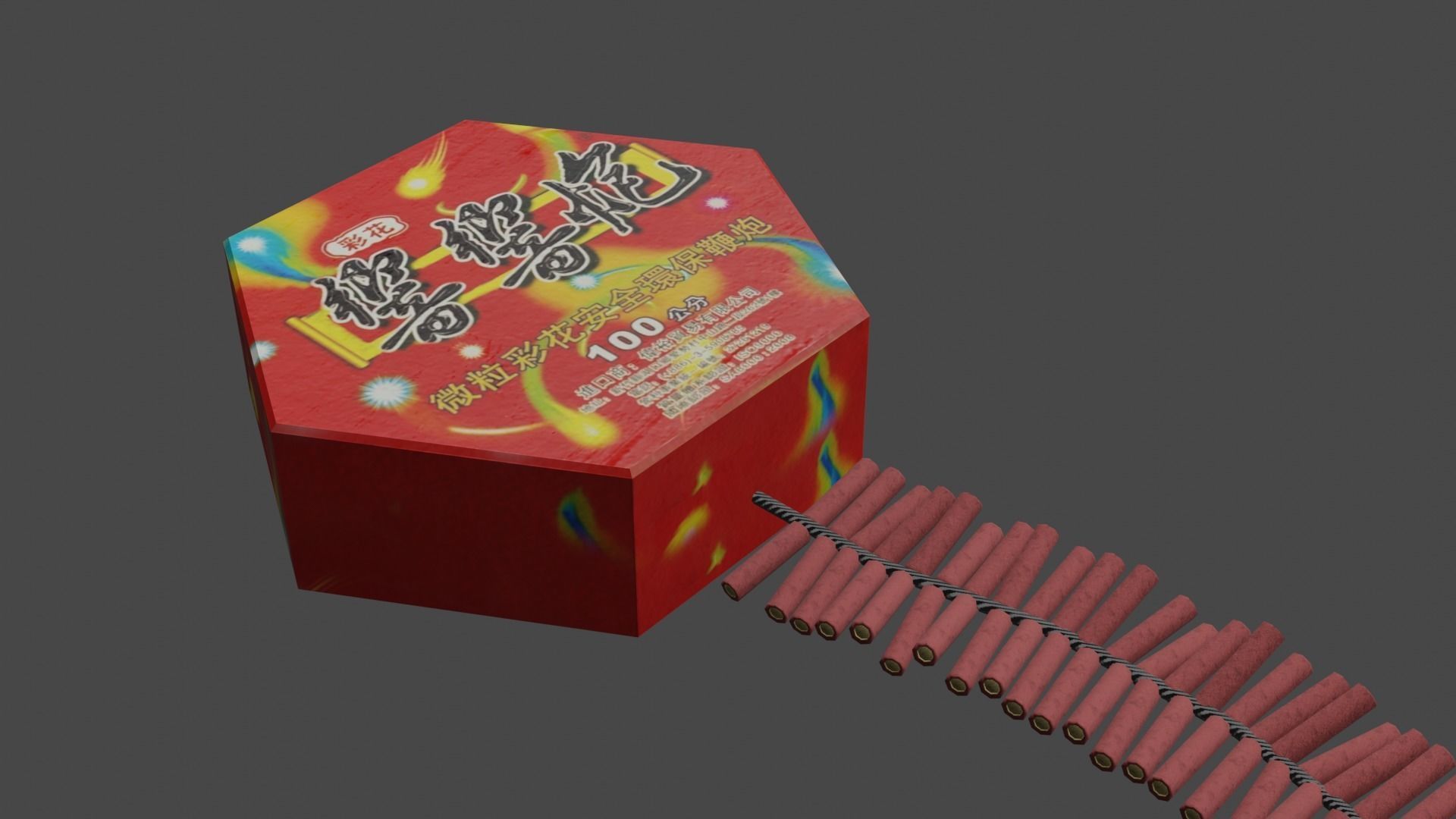 3D model Chinese Firecrackers - Game Ready - PBR VR / AR / low-poly | CGTrader