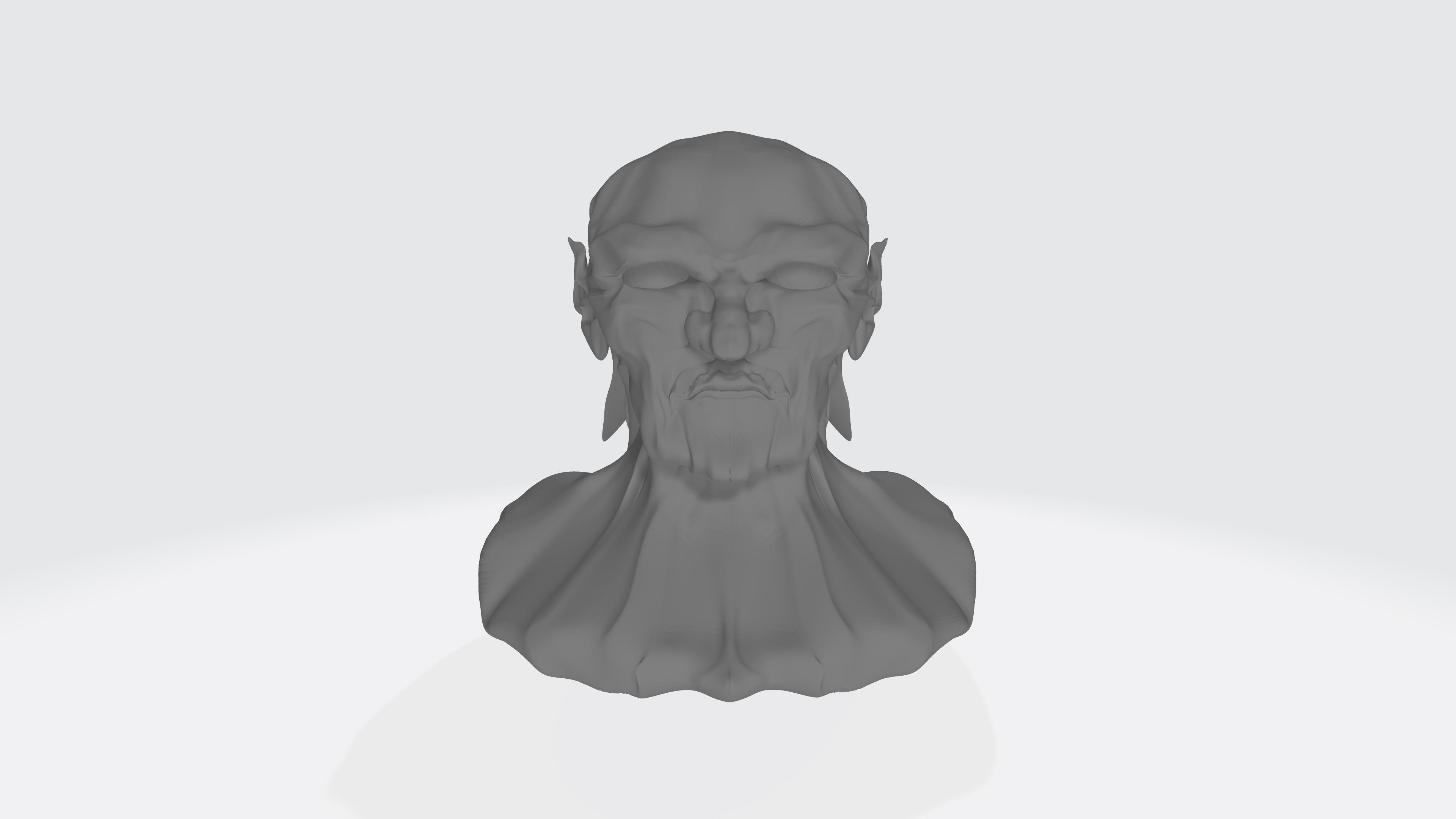 goblin face sculpture 3D model | CGTrader
