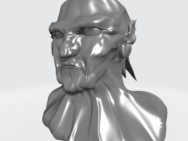 goblin face sculpture 3D model | CGTrader