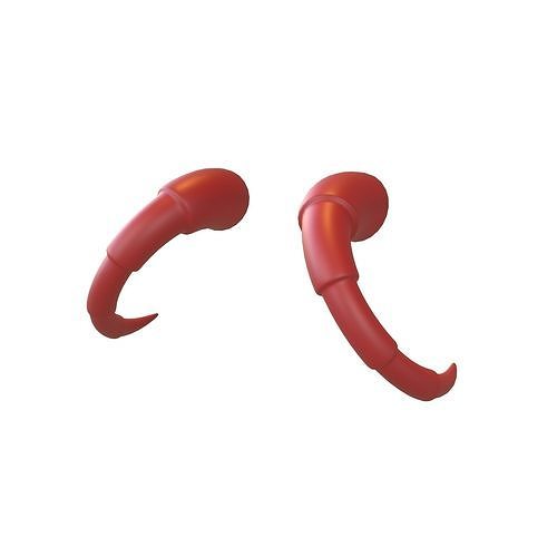 3D model Demon Horn v3 001 VR / AR / low-poly | CGTrader