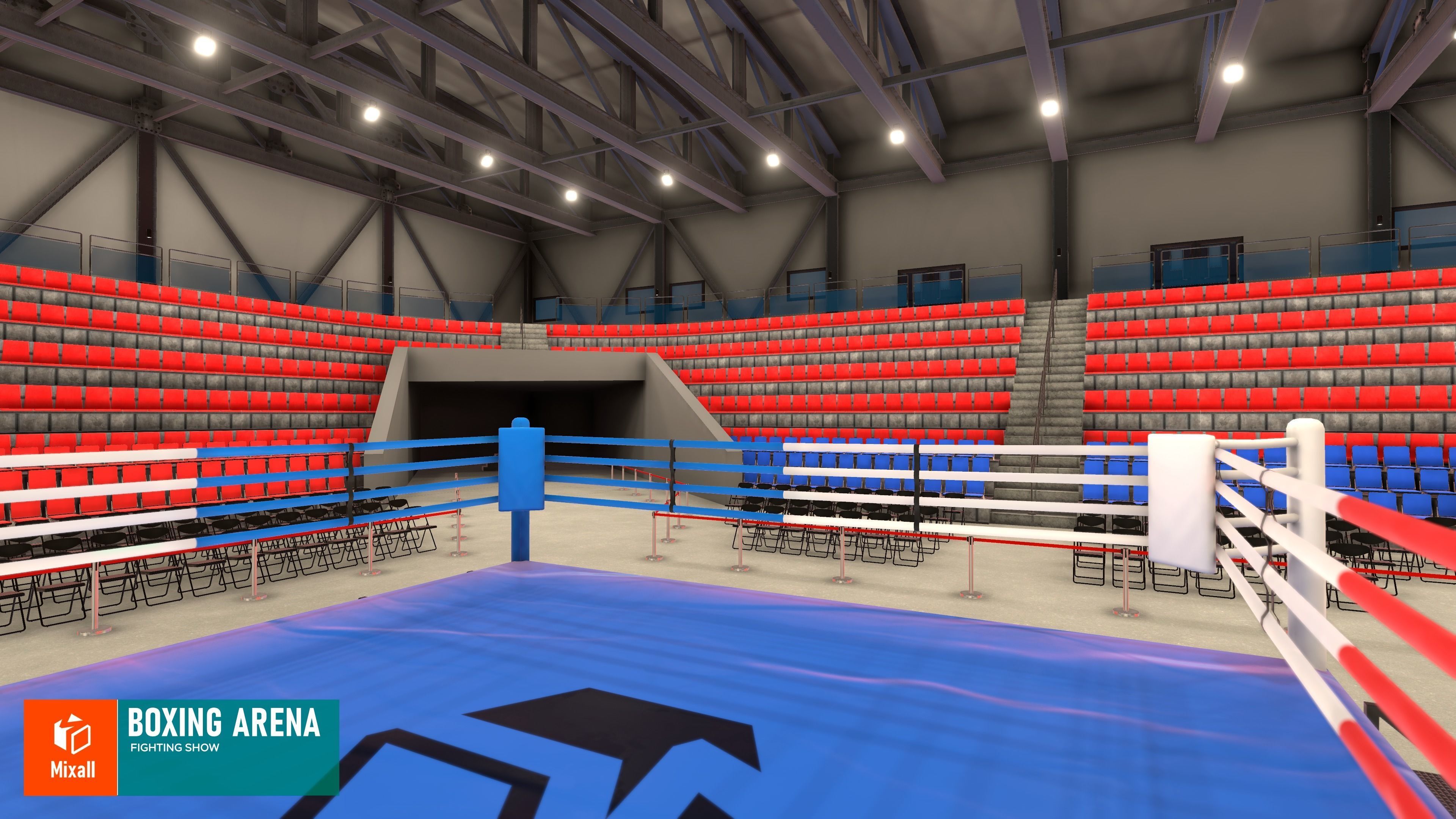 Boxing arena - fighting show 3D model | CGTrader