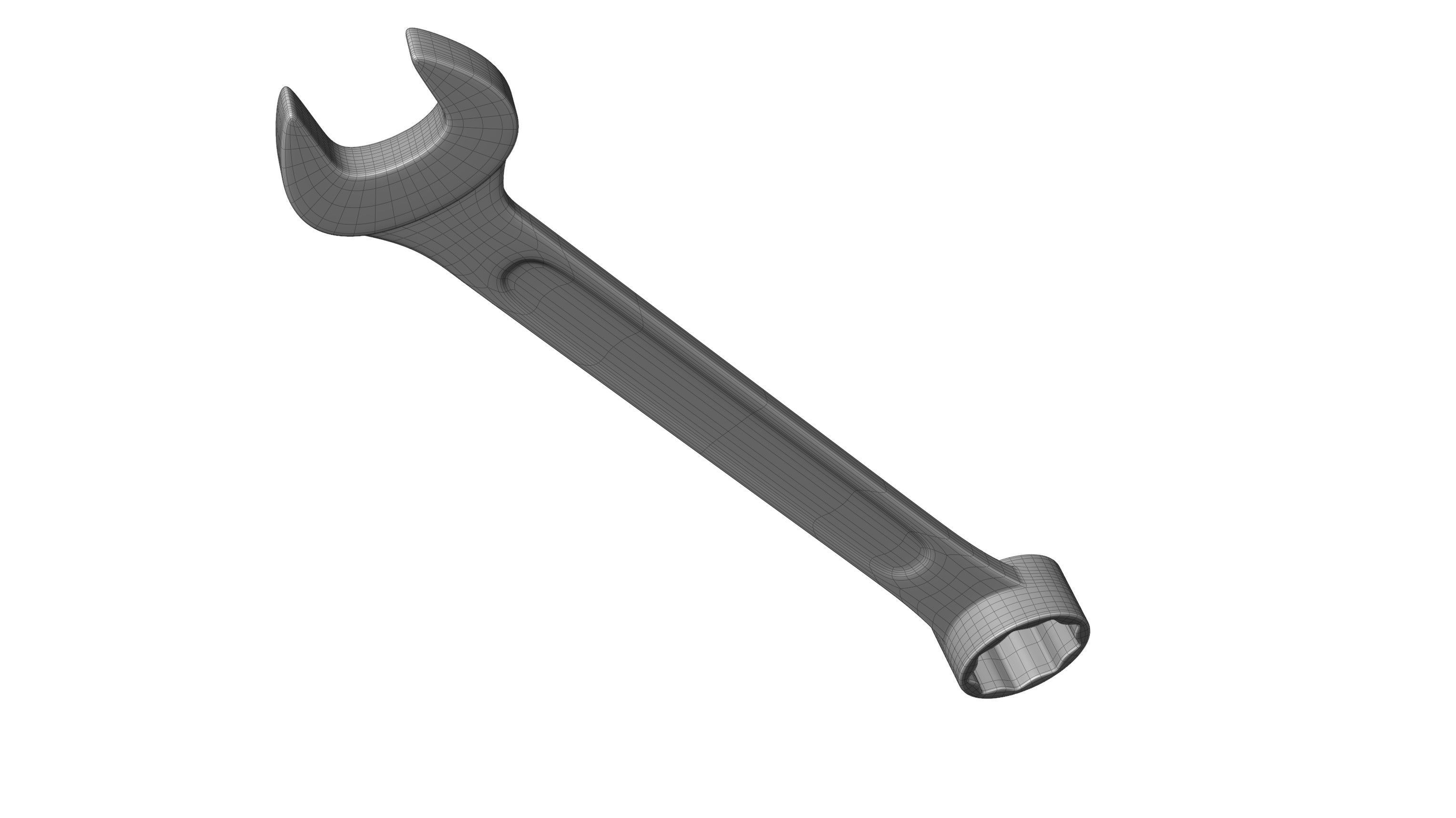 Combination Spanner Set 3D model | CGTrader