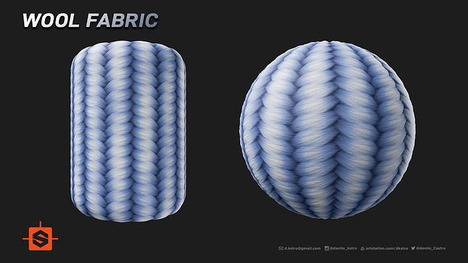 Procedural Texture of Wool Fabric Texture | CGTrader