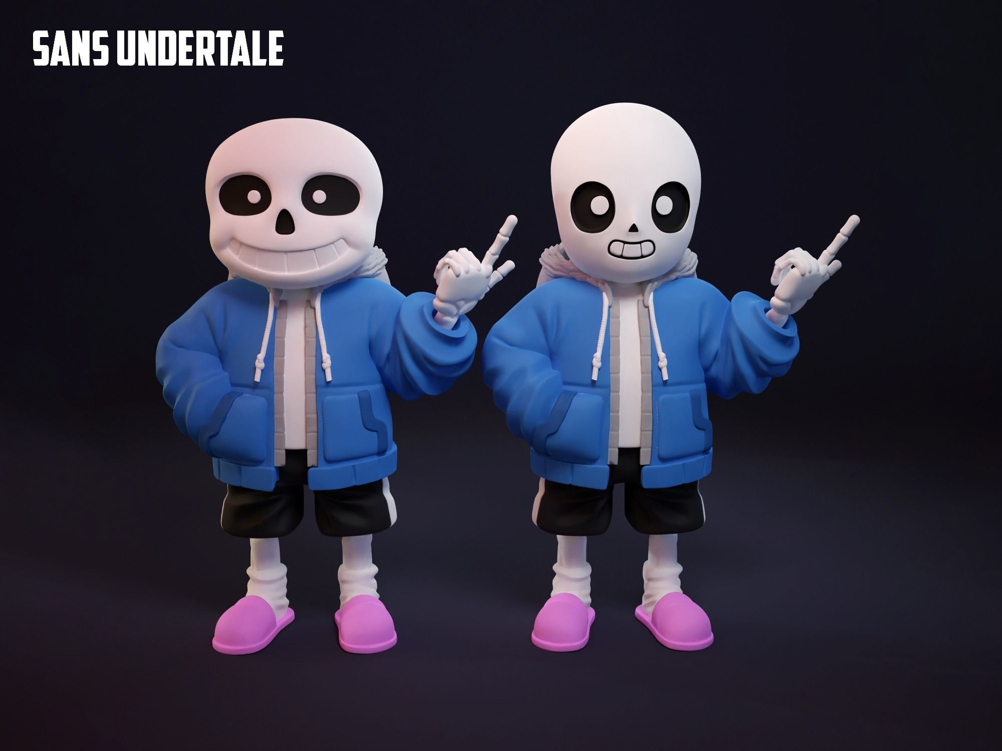 SANS UNDERTALE 3D model 3D printable | CGTrader