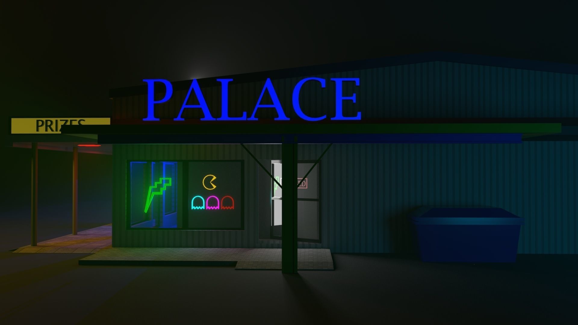 3D model Stranger Things Arcade VR / AR / low-poly | CGTrader