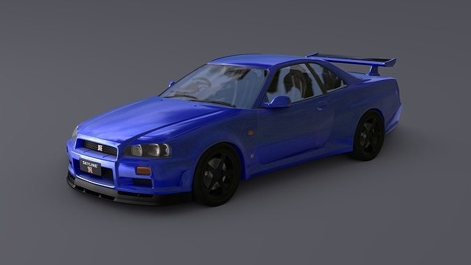 Nissan Skyline R34 3D model | CGTrader