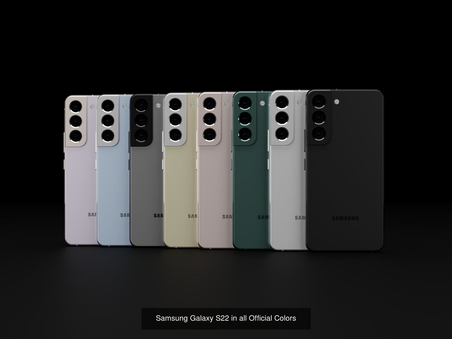 3D Model Collection Samsung Galaxy S22 All Models in all Official ...