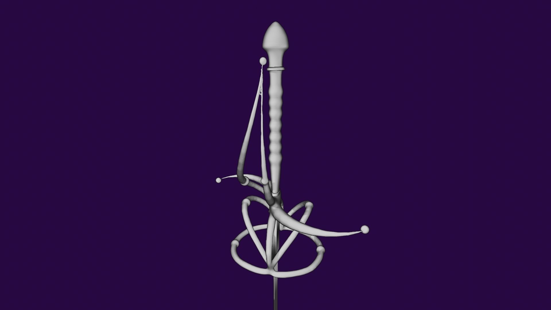 3D model antique rapier VR / AR / low-poly | CGTrader