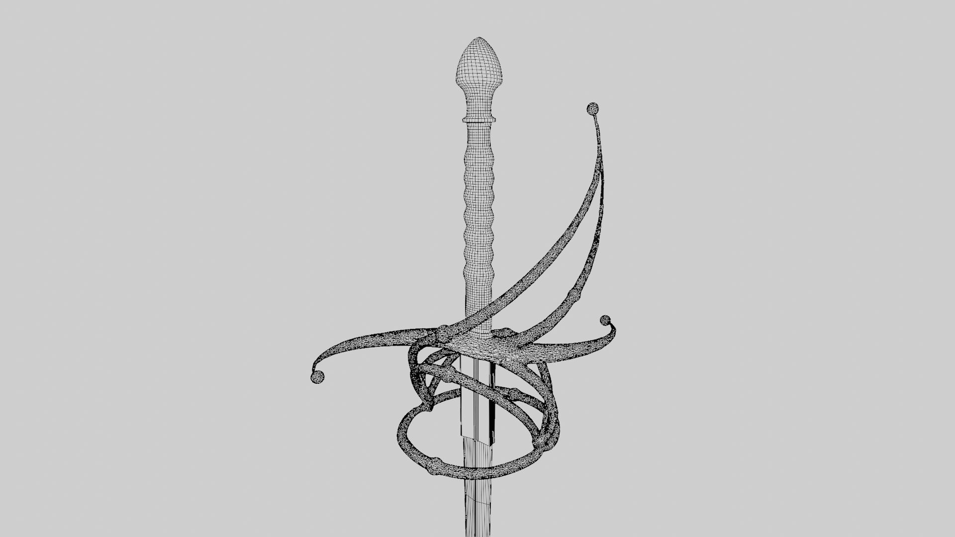 3D model antique rapier VR / AR / low-poly | CGTrader