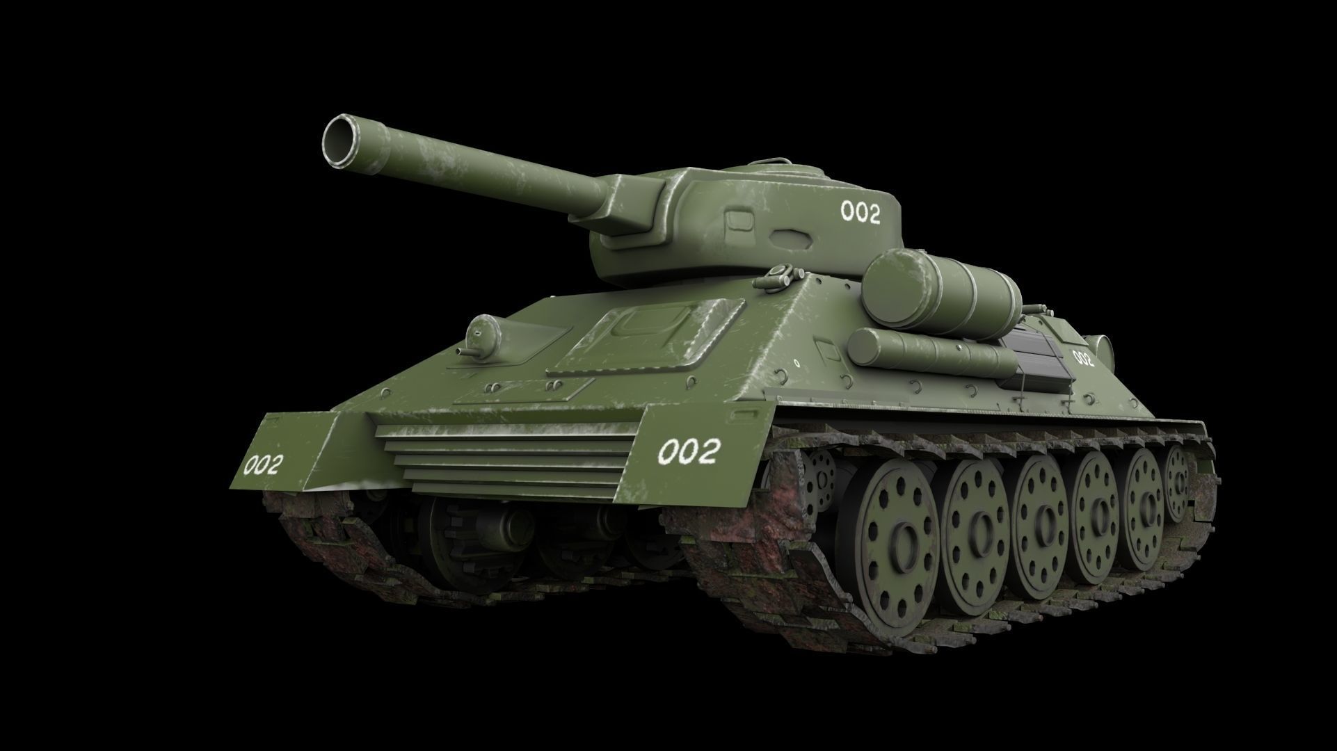 Tank T-34 3d model Soviet medium tank world war weapon 3D model | CGTrader