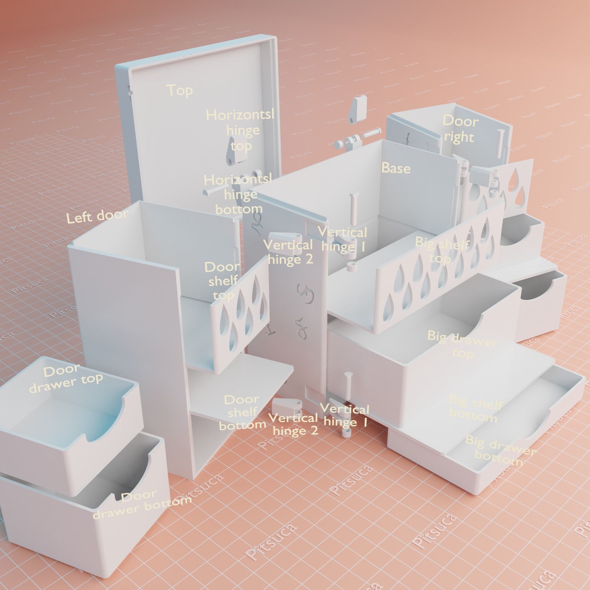 Alchemist box apothecary box 3D model 3D printable | CGTrader