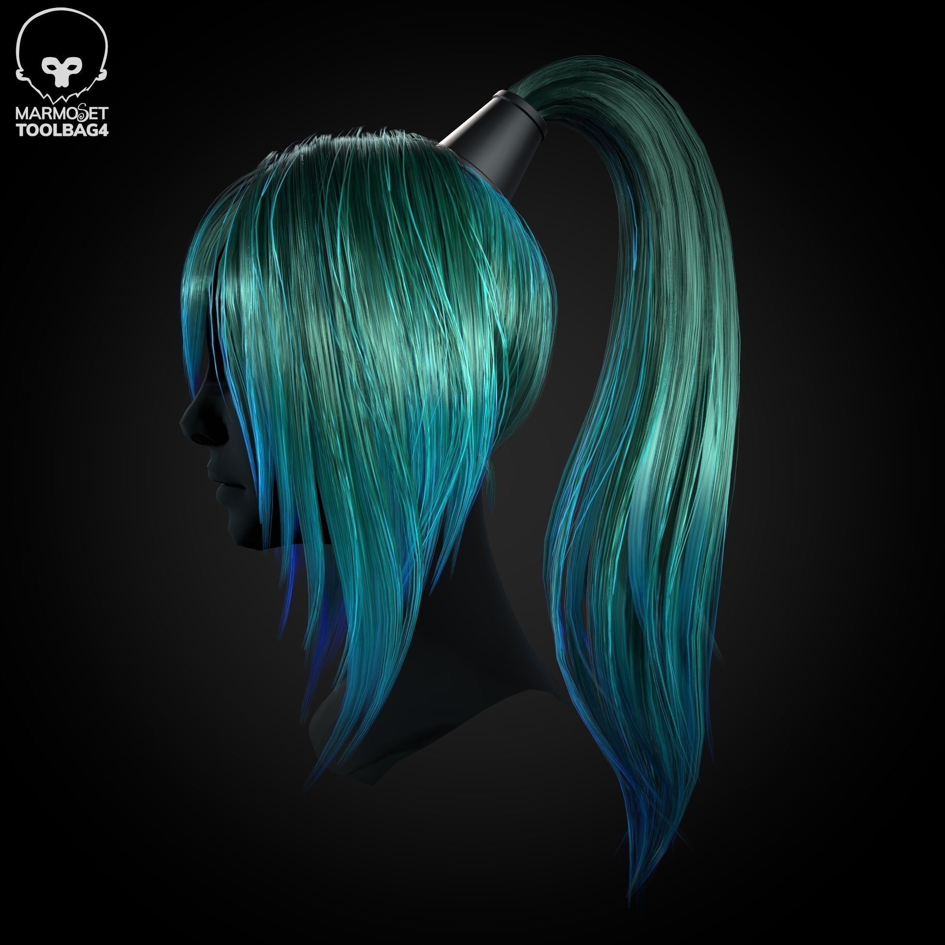 3D model Hairstyle Anime VR / AR / low-poly | CGTrader