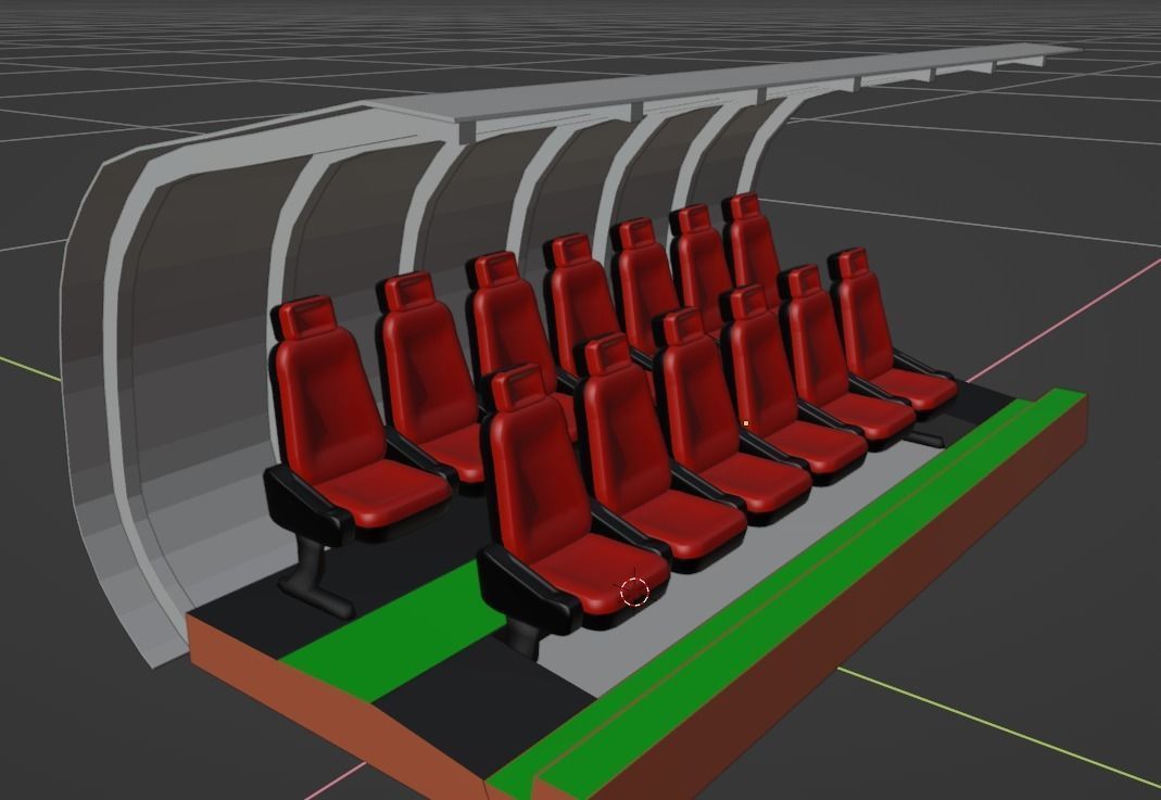 3D model Football Stadium modules and a8 story VR / AR / low-poly ...