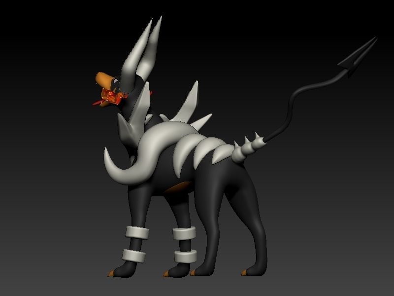 pokemon mega houndoom 3D model 3D printable | CGTrader