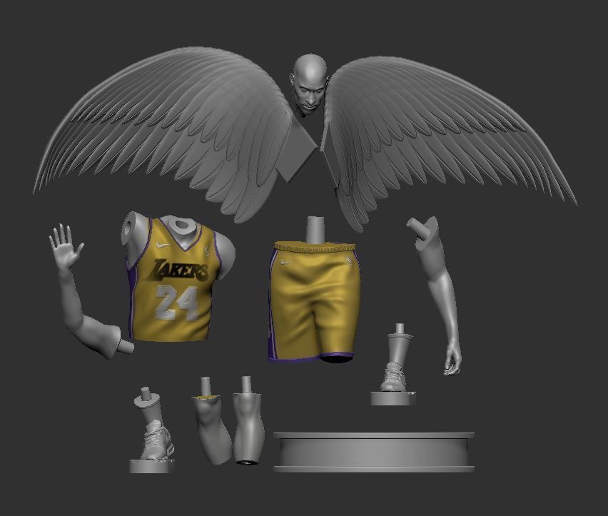 Kobe Bryant 3D Printable 6 3D model 3D printable | CGTrader