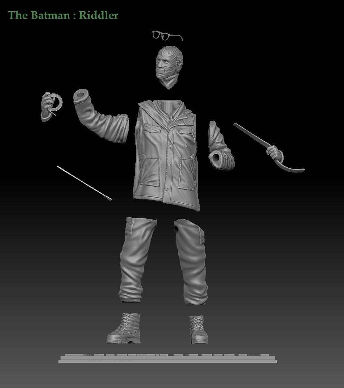 The Batman 2022 - The Riddler 3D model 3D printable | CGTrader