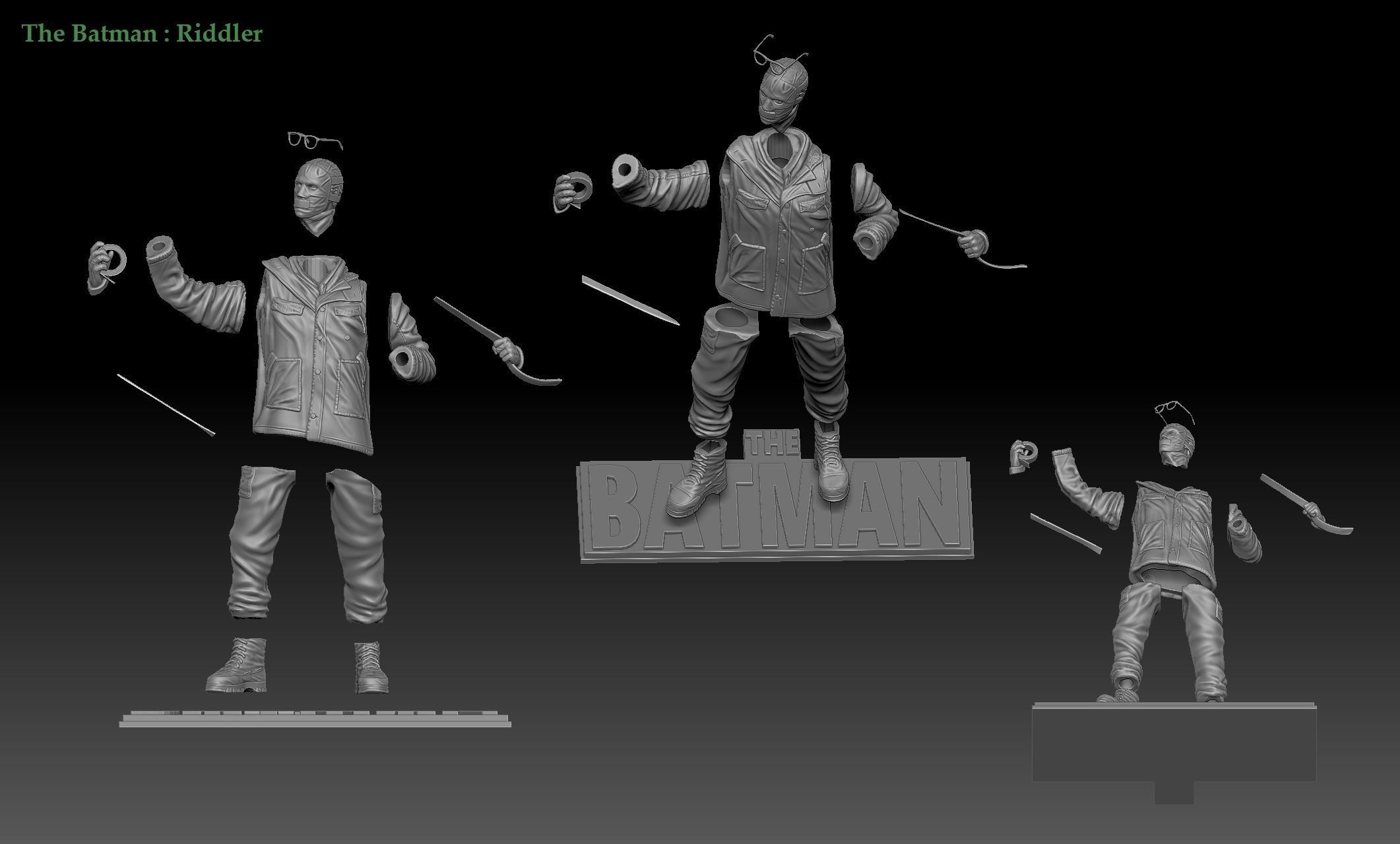 The Batman 2022 - The Riddler 3D model 3D printable | CGTrader