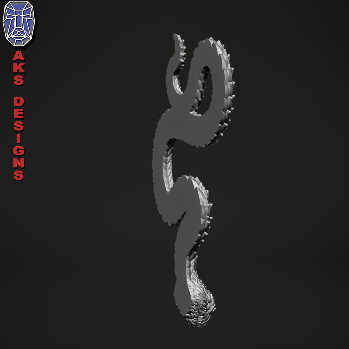 snake version 1 Bas relief for cnc 3D model 3D printable | CGTrader