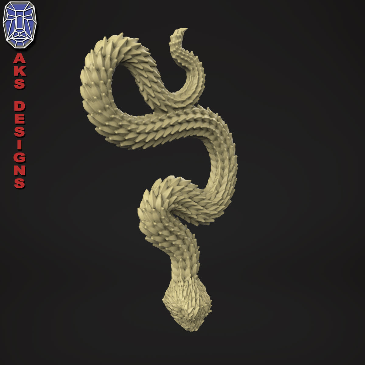 snake version 1 Bas relief for cnc 3D model 3D printable | CGTrader
