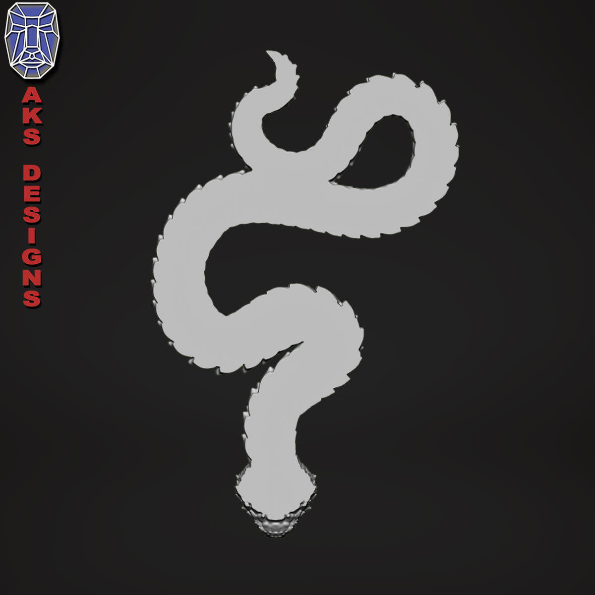 snake version 1 Bas relief for cnc 3D model 3D printable | CGTrader