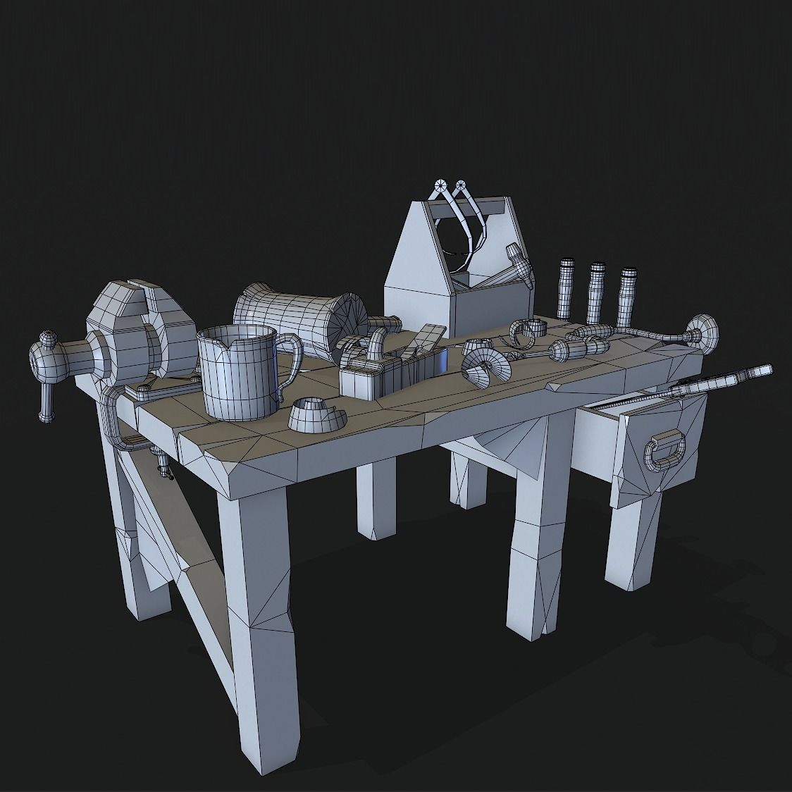 3D model Stylized Carpentry Bench VR / AR / low-poly | CGTrader 3D model Stylized Carpentry Bench VR / AR / low-poly | CGTrader