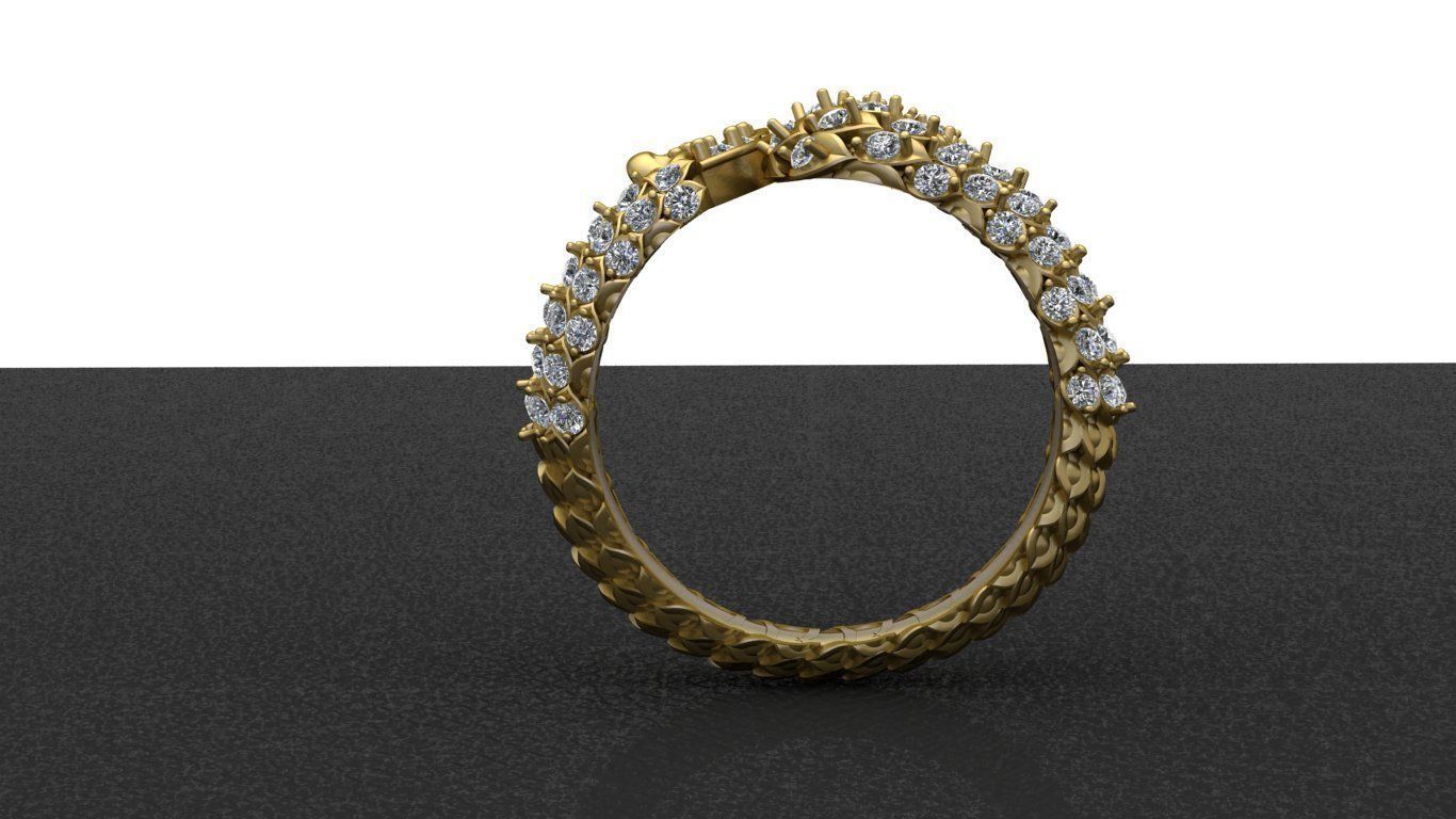 Naga khmer Ring Gold Dragon Cambodia Naga model 3D print model 3D model ...
