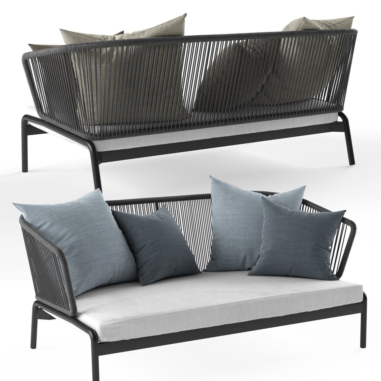 Roda Spool 2-seat Sofa 3D model | CGTrader