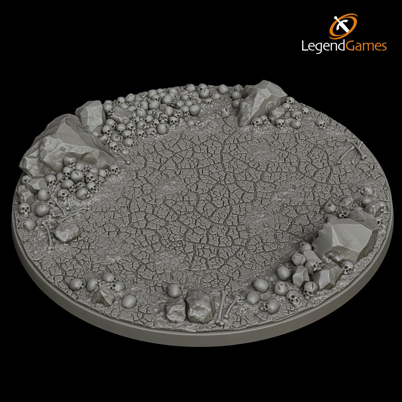 LegendGames Skull Bases - 130mm Round 3D model 3D printable | CGTrader