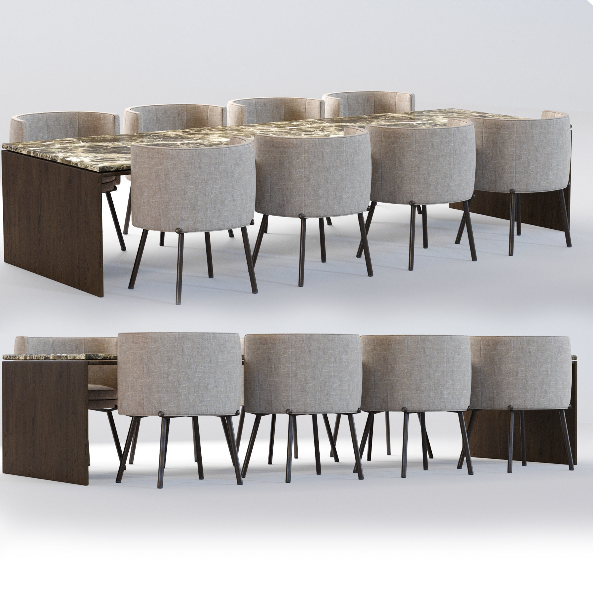 Linha Table By Minotti 3D model | CGTrader
