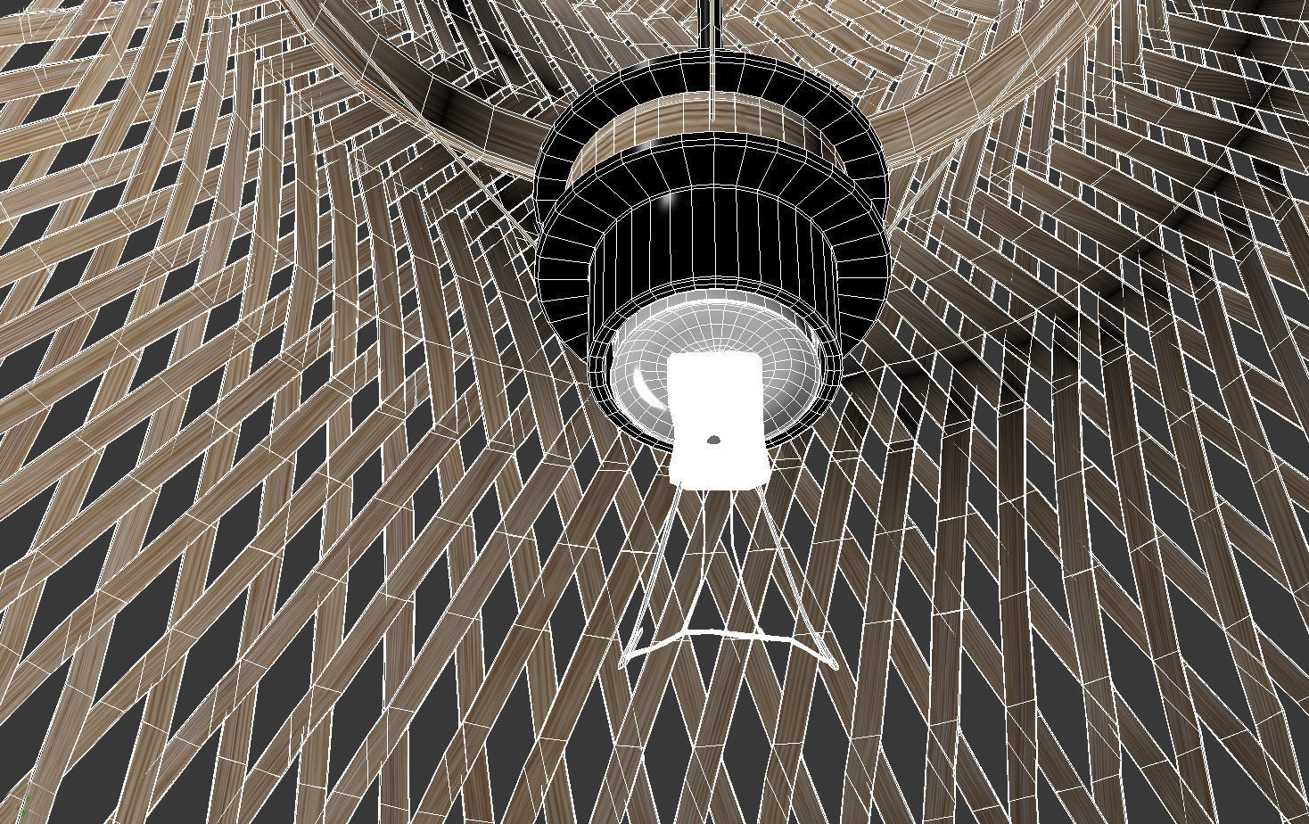 Bamboo lamp ondine 3D model | CGTrader