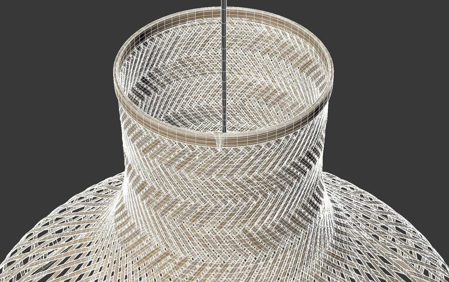 Bamboo lamp ondine 3D model | CGTrader