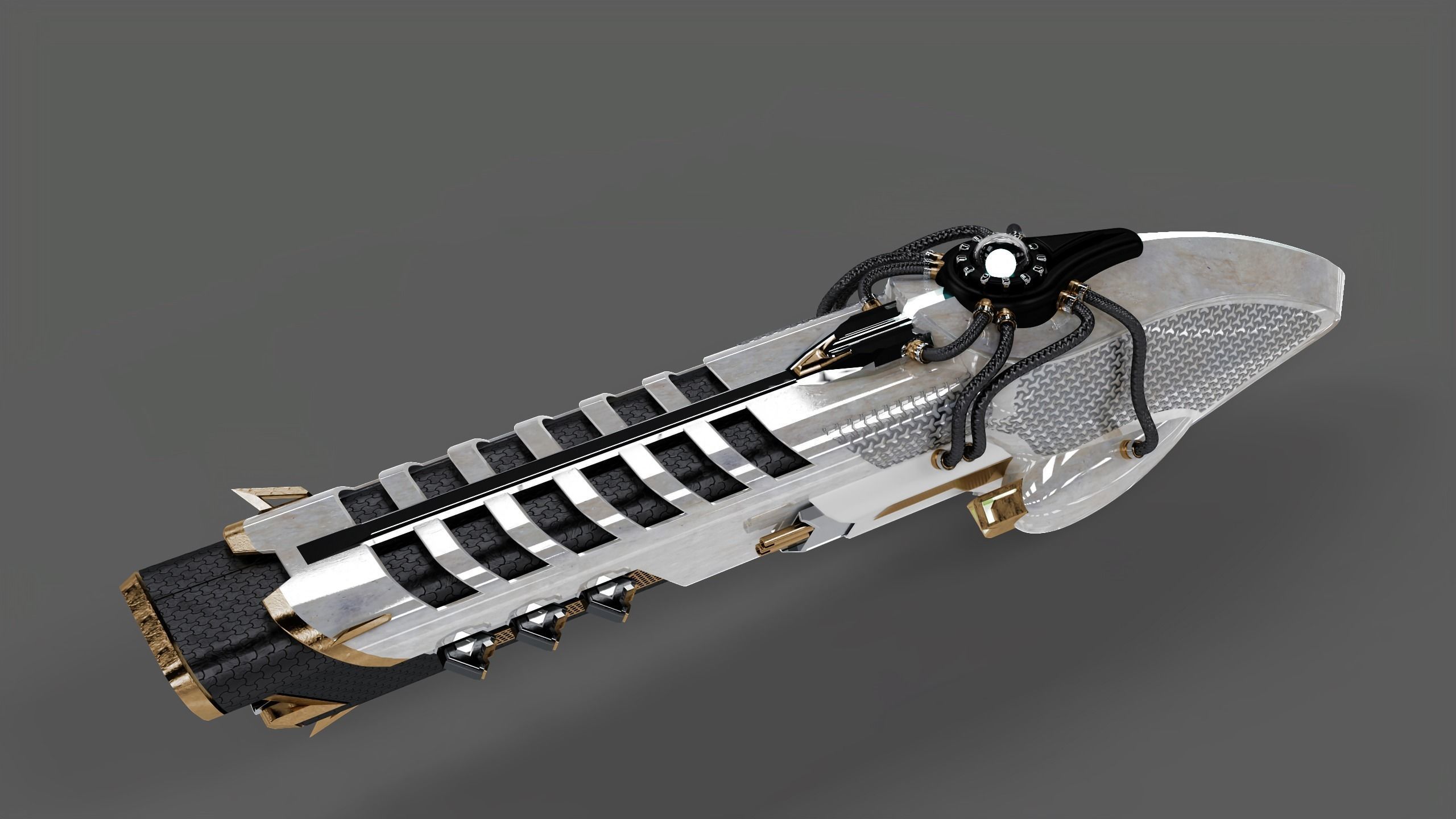 Cyber Rifle 3D model | CGTrader