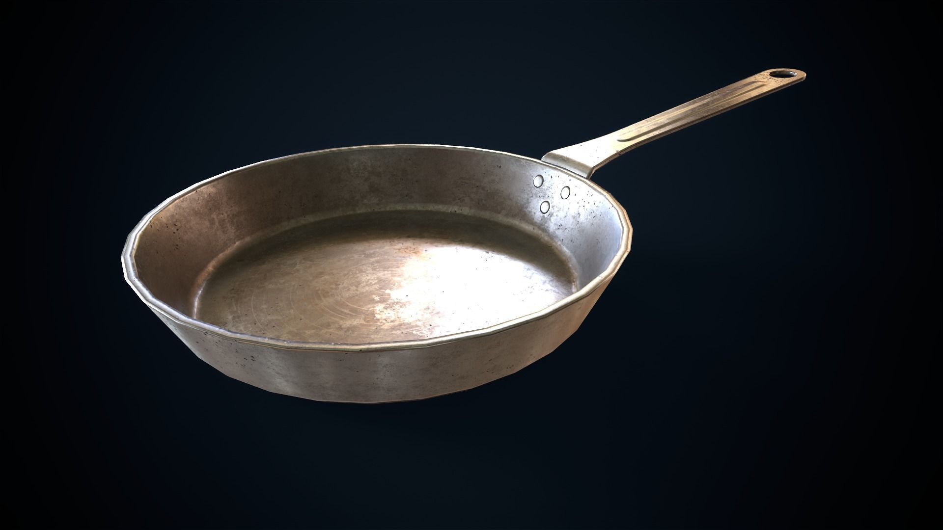 3D model Aluminum frying pan VR / AR / low-poly | CGTrader