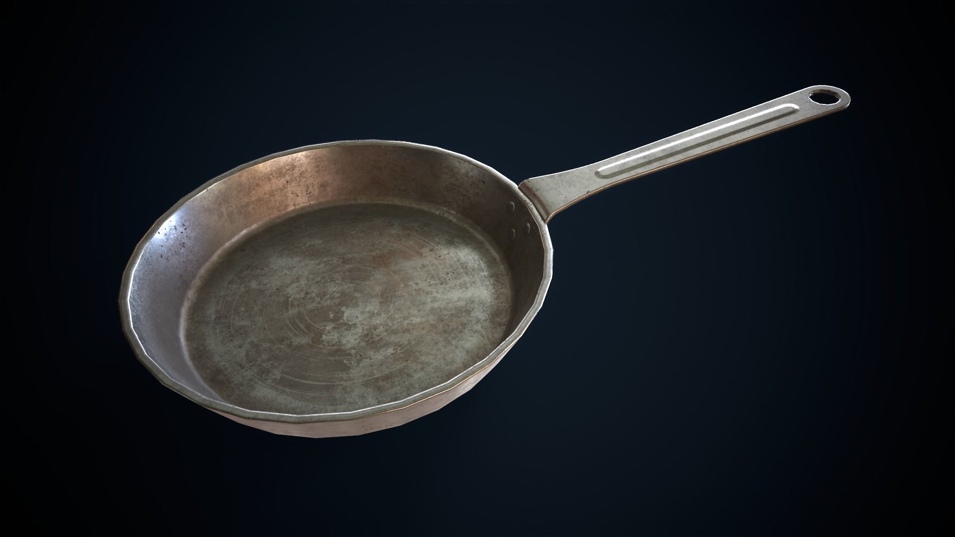 3D model Aluminum frying pan VR / AR / low-poly | CGTrader