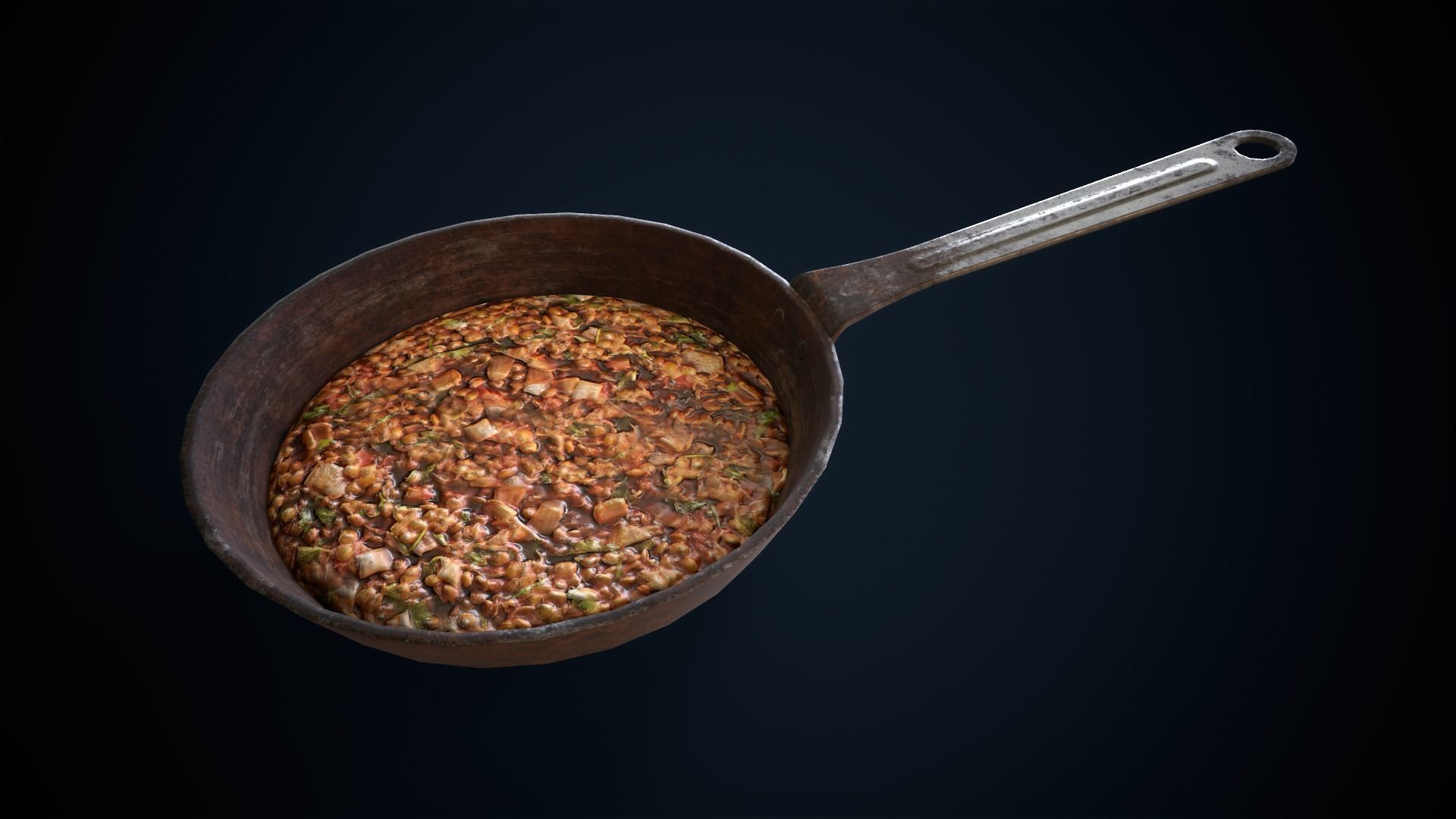 3D model Aluminum frying pan VR / AR / low-poly | CGTrader