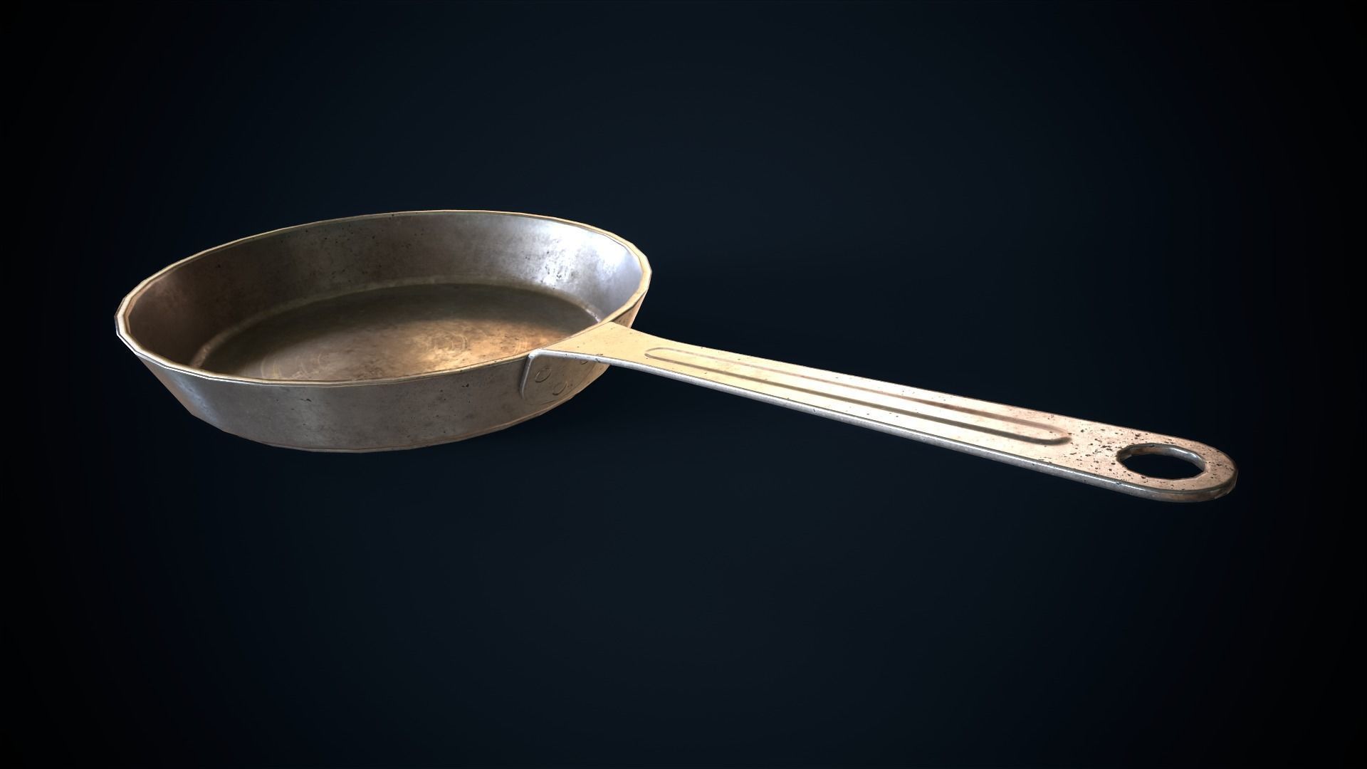 3D model Aluminum frying pan VR / AR / low-poly | CGTrader