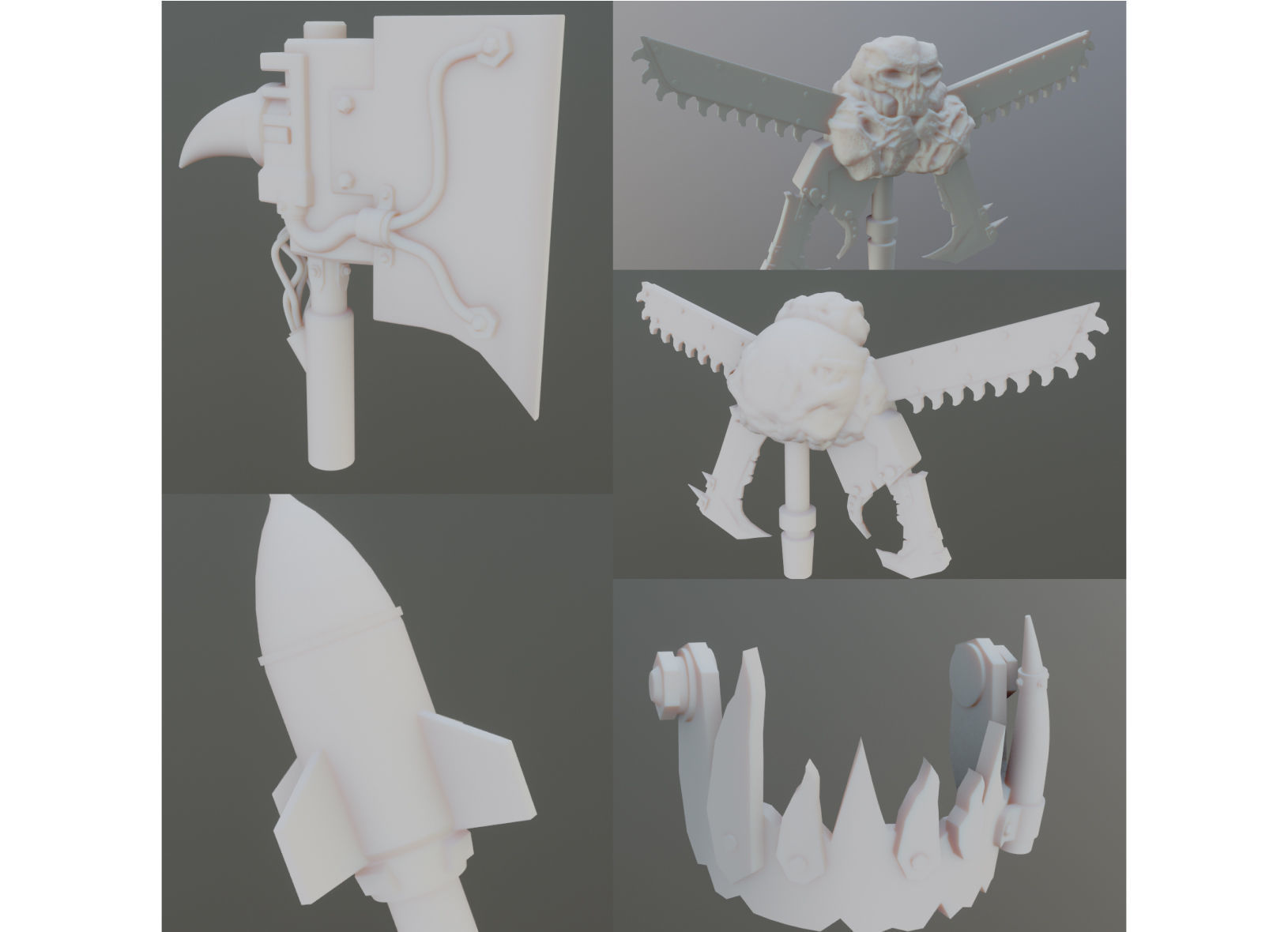 Orc figurine dot 40k 3D model 3D printable | CGTrader
