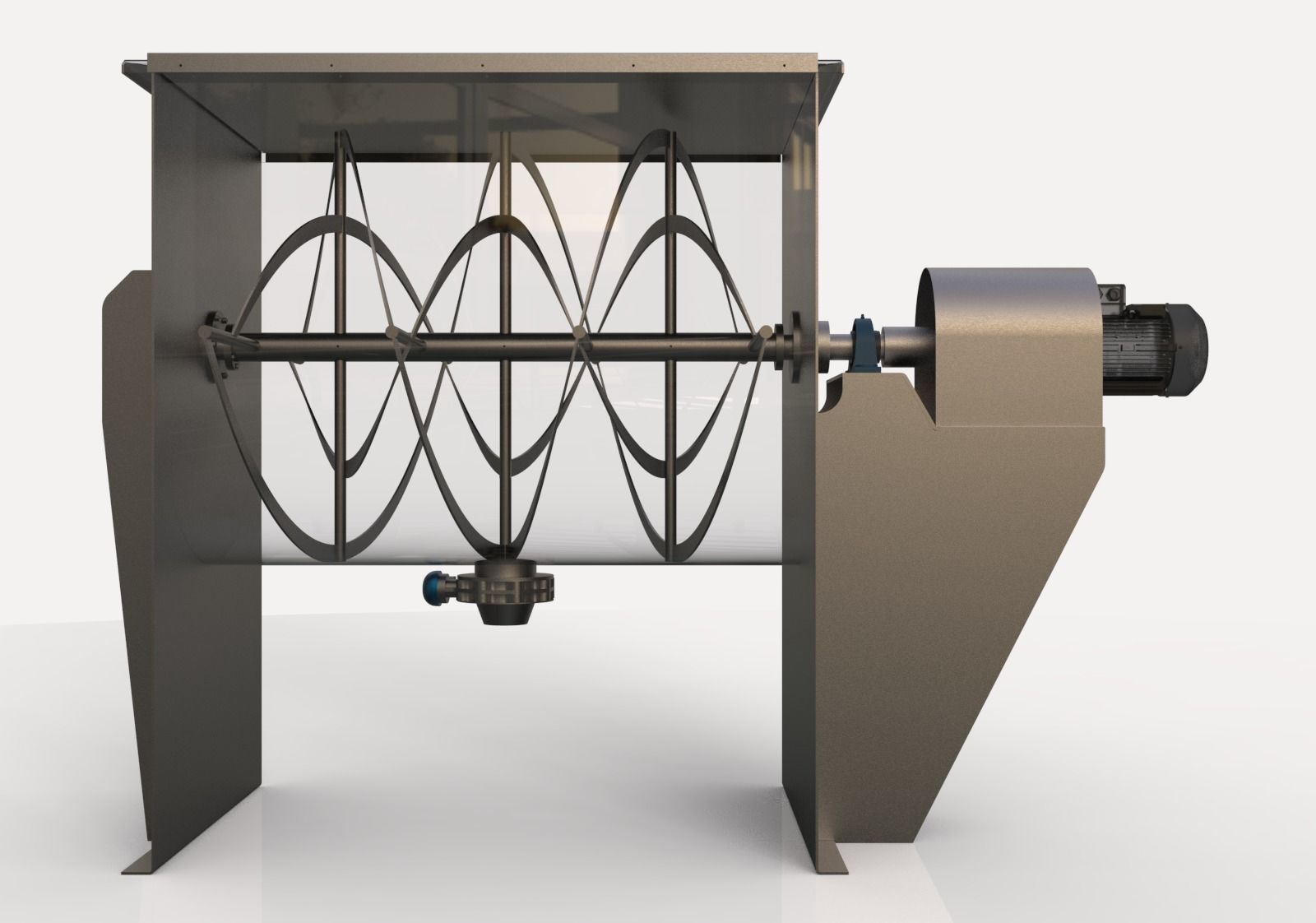 Powder Horizontal Mixer 3D model 3D printable | CGTrader