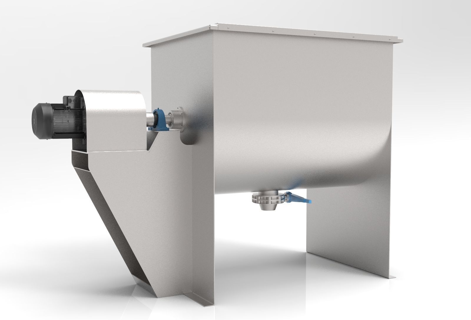 Powder Horizontal Mixer 3D model 3D printable | CGTrader