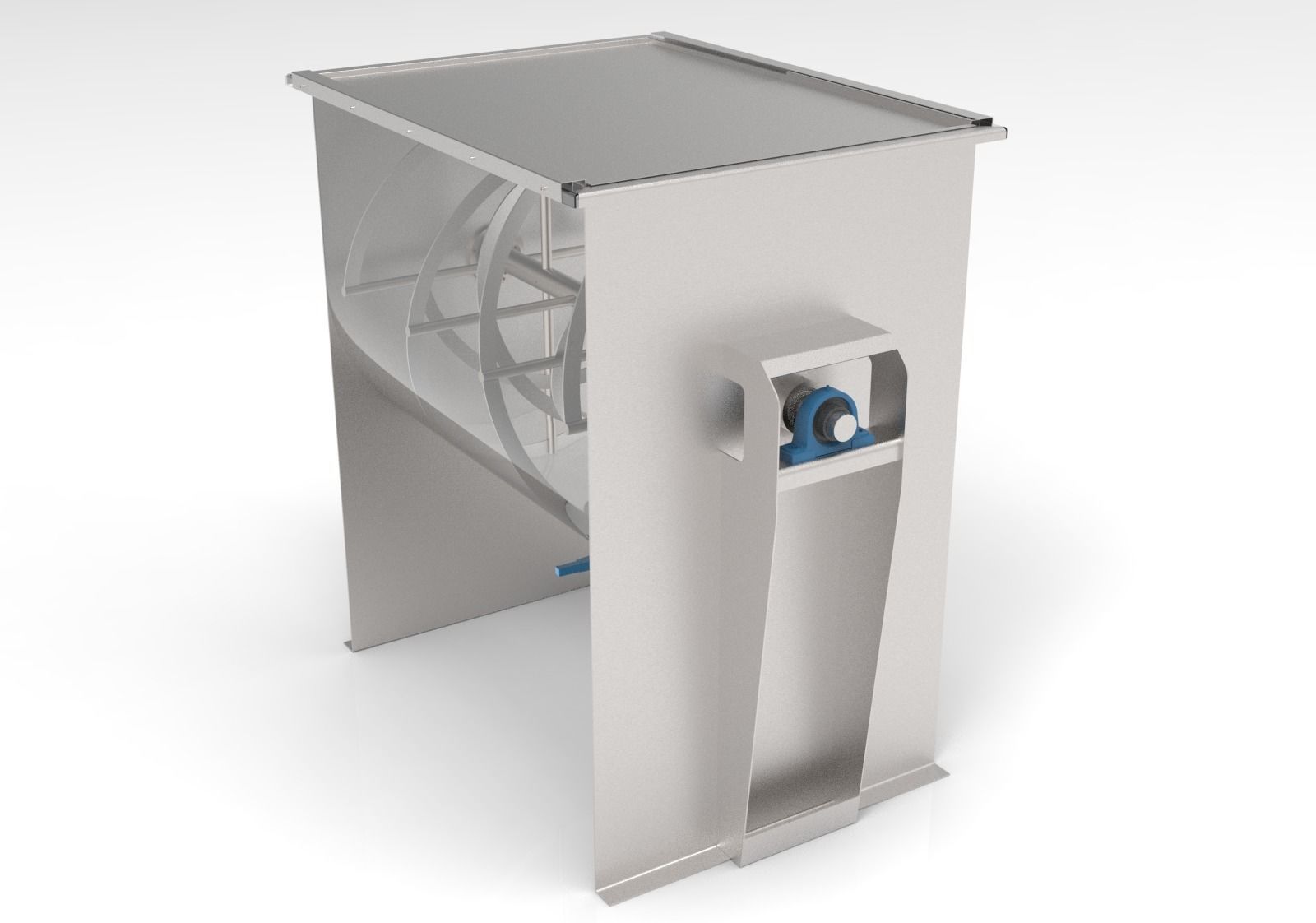 Powder Horizontal Mixer 3D model 3D printable | CGTrader