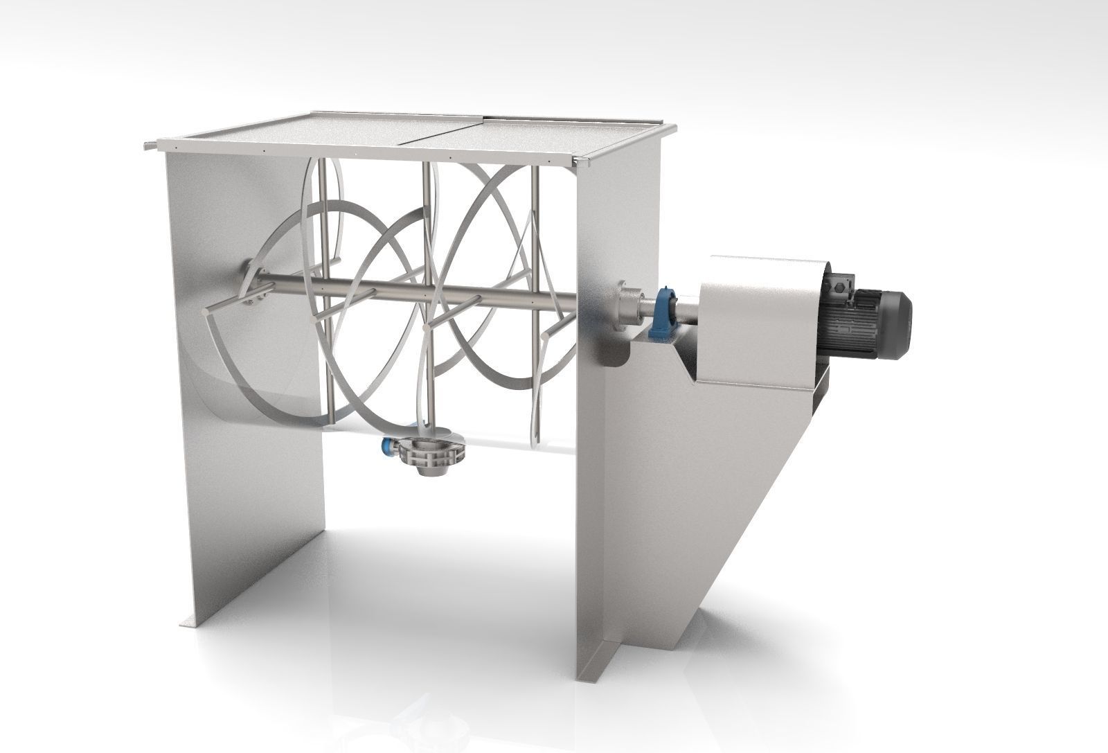 Powder Horizontal Mixer 3D model 3D printable | CGTrader