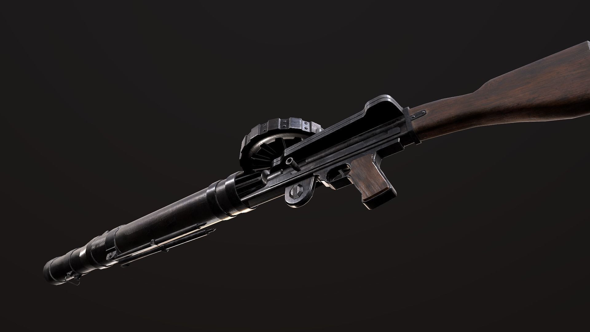 3D model Lewis Machine Gun WW2 PBR VR / AR / low-poly | CGTrader